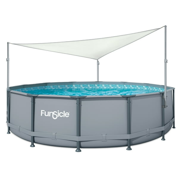 Funsicle Above Ground Swimming Pool Canopy, For Outdoor Use, White ...