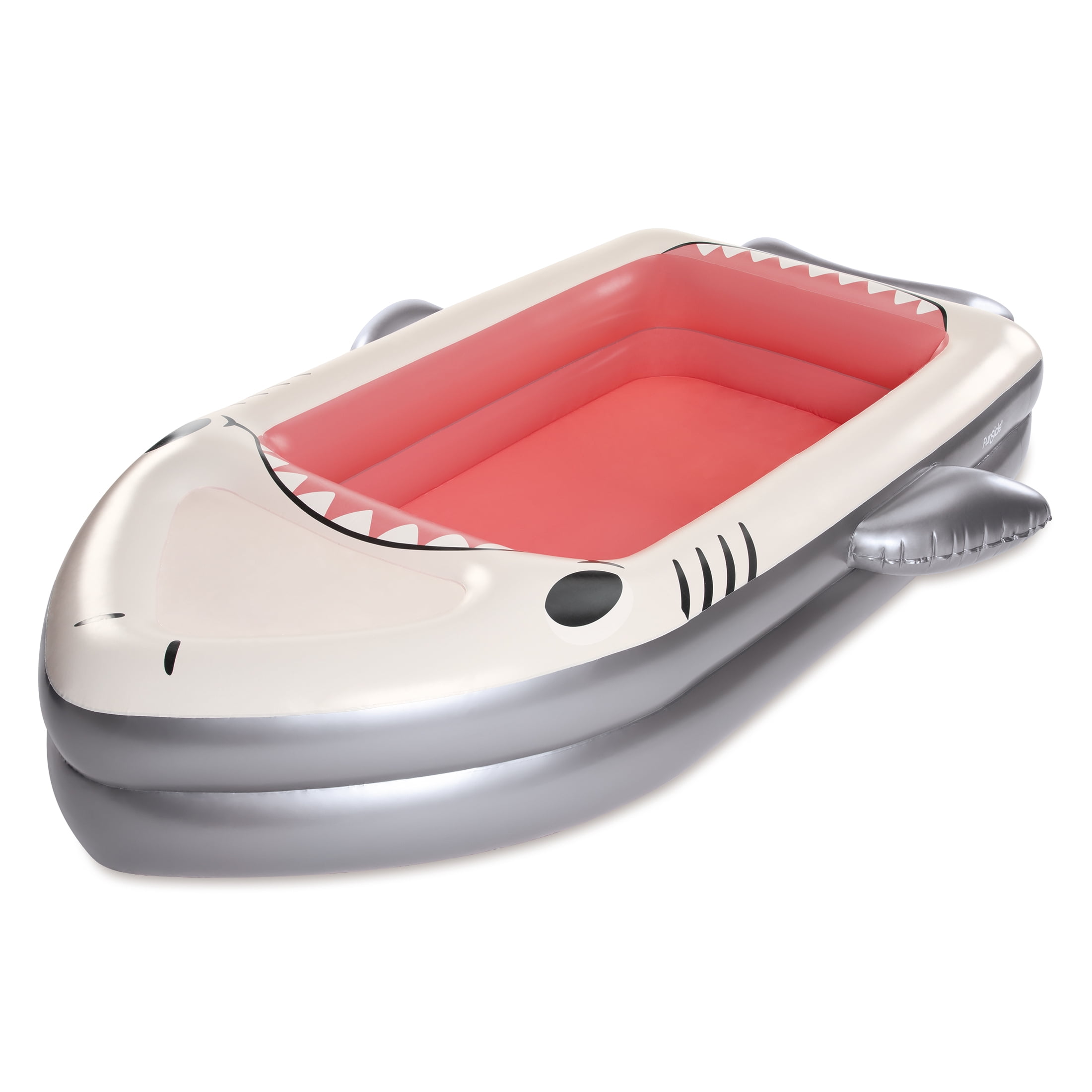 Funsicle Big Jaws Inflatable Shark Swimming Pool, Rectangular, Age 3 ...