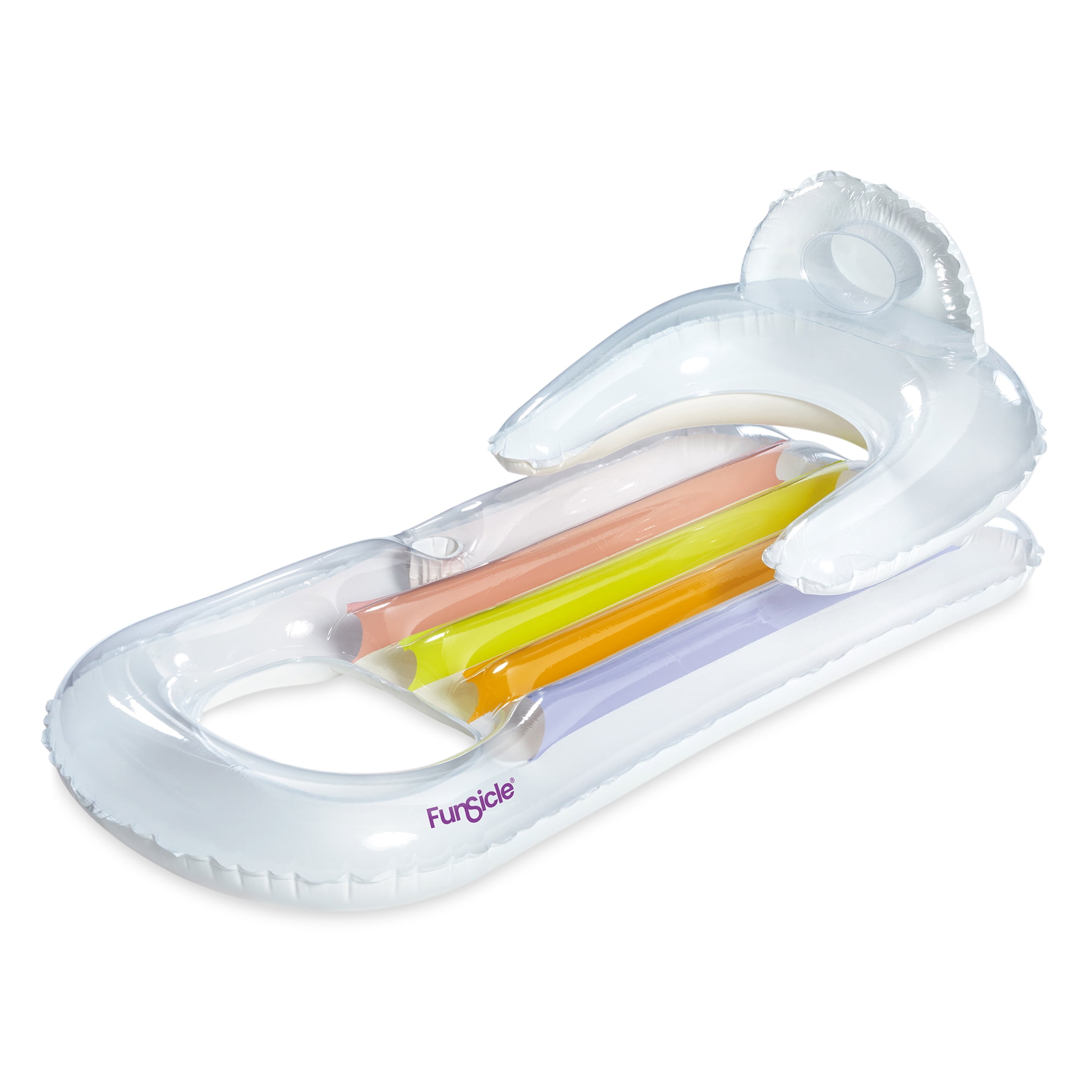 Funsicle Cloud White Relaxing Lounge, Inflatable Pool Float, Adults ...