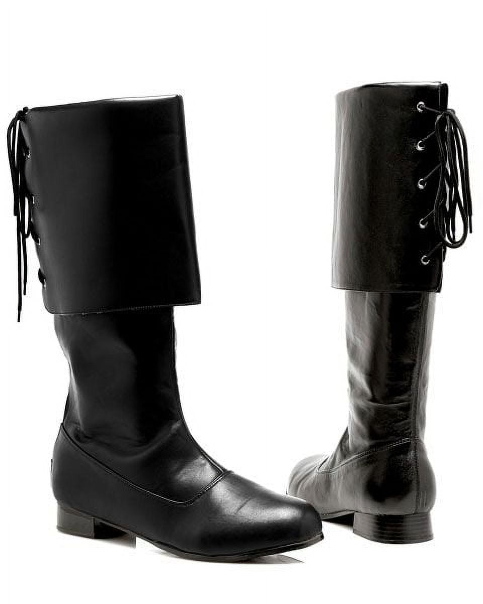 Ellie Shoes Black Buccaneer Boots for Adults, Men's size 8-9 - Walmart.com