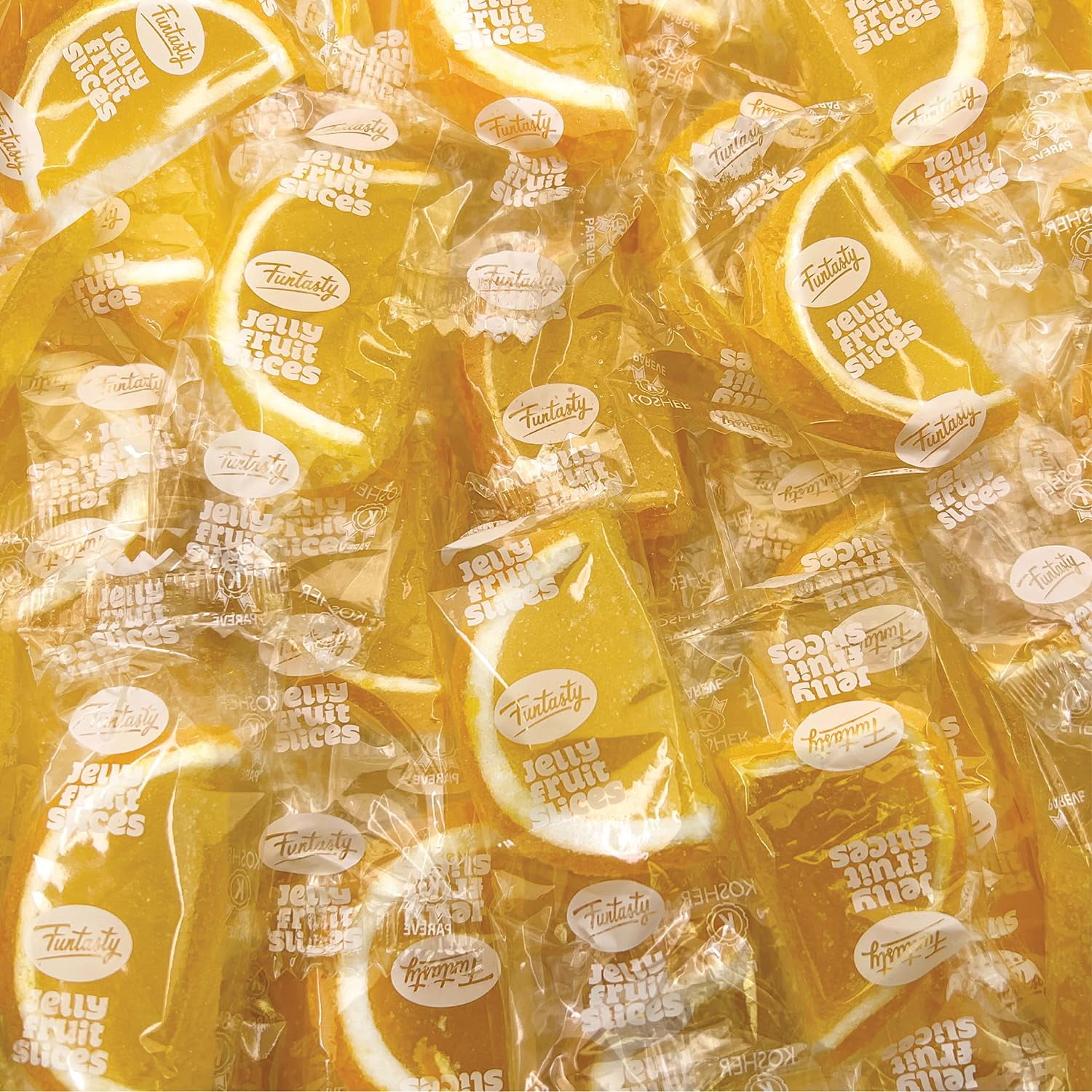 Funtasty Large Bag of Fruit Lemon Slices Jelly Candy, Individually ...