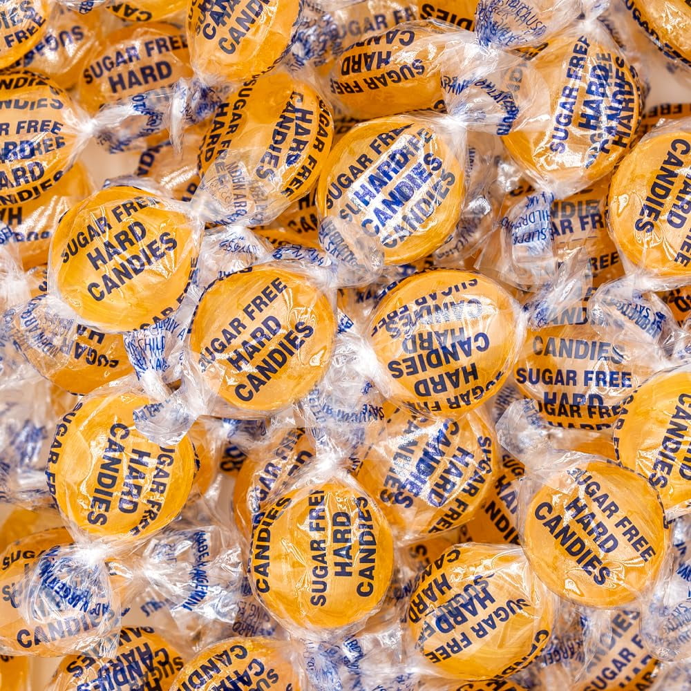 Funtasty Sugar Free Butterscotch Buttons Hard Candy, Individually ...