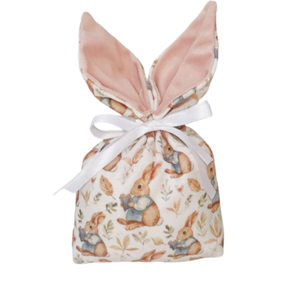 Funtery Easter Velvet Treat Bags – Cute Rabbit Ear Bunny Drawstring ...