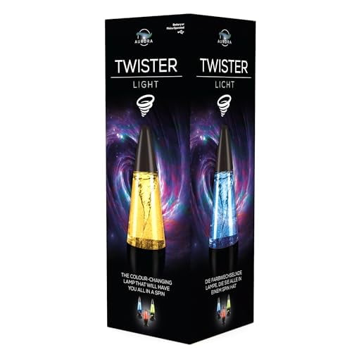 Funtime Gifts Twister Water Tornado LED Colour-Changing Lamp, Plastic ...