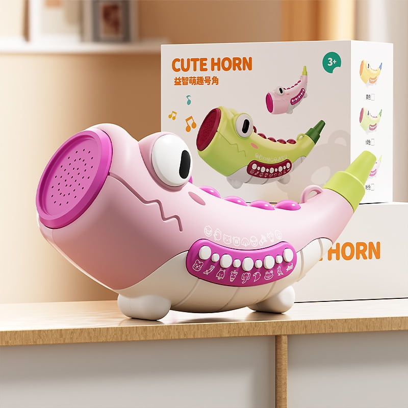 Funtogether Toys Animal Horn Musical Instrument, Electronic Crocodile ...