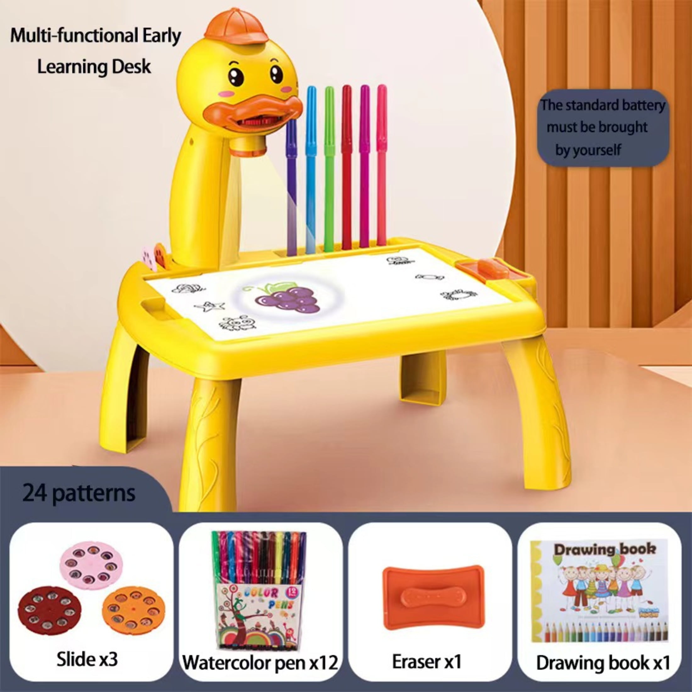 Funtogether Toys Kids Drawing Projector Table, Giraffe Trace and Draw ...