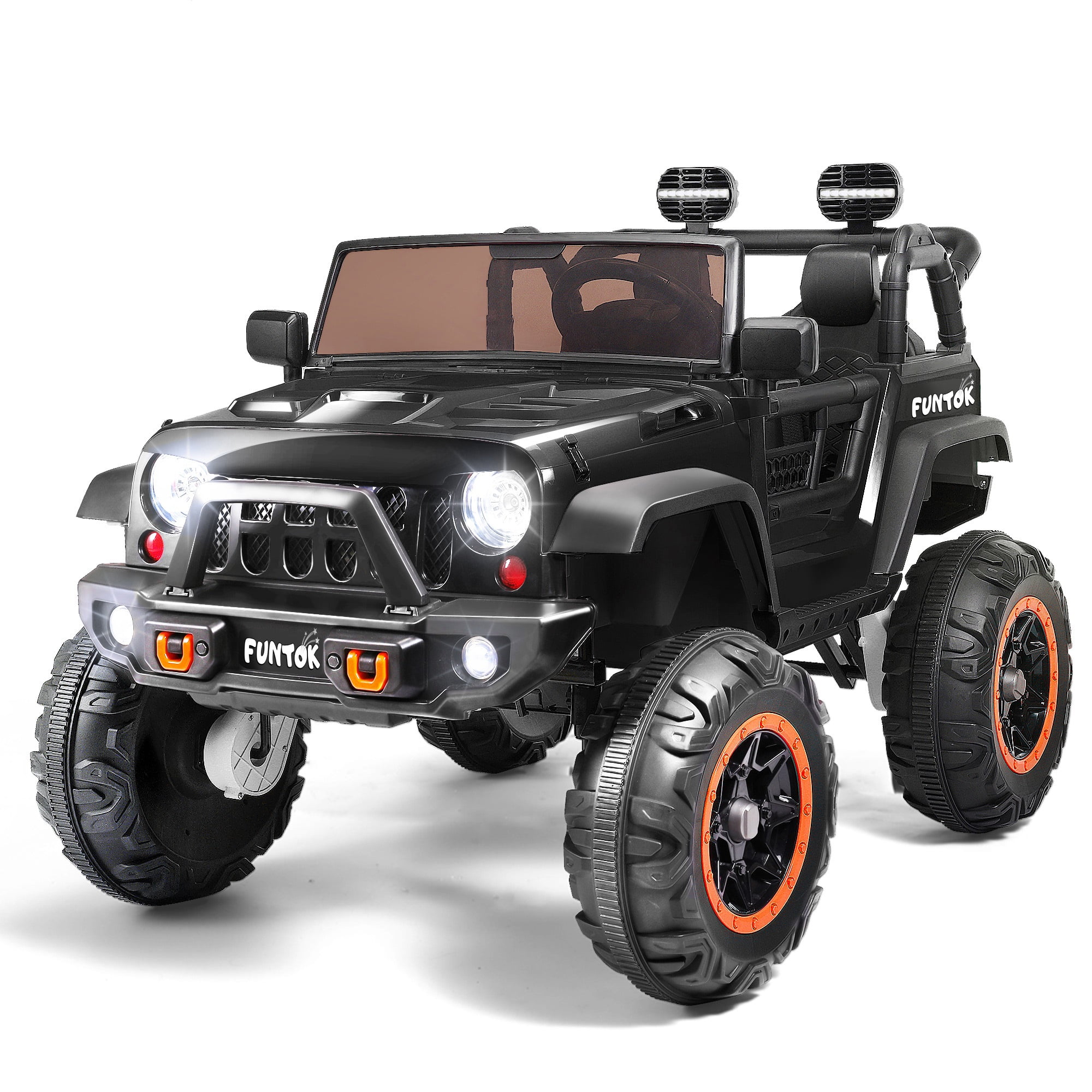 Funtok 24V 7AH 2-Seater Electric Ride-On Truck with 4*38W Motors ...