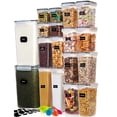 Funtopia 18 Pack Airtight Food Storage Containers, BPA-Free Plastic ...