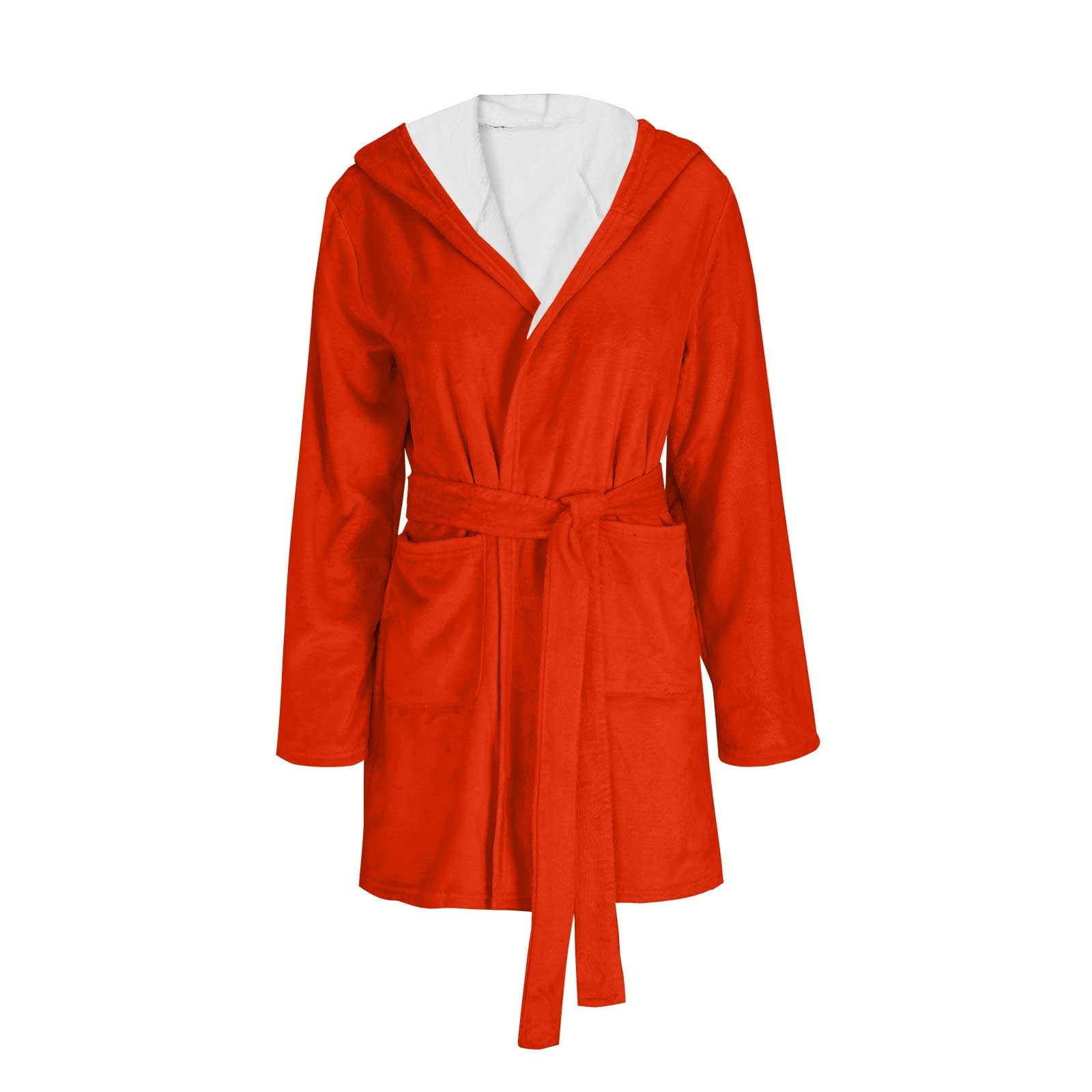Funtoy Robes for Women Women Fuzzy Robes Plush Bathrobes Long Sleeve ...