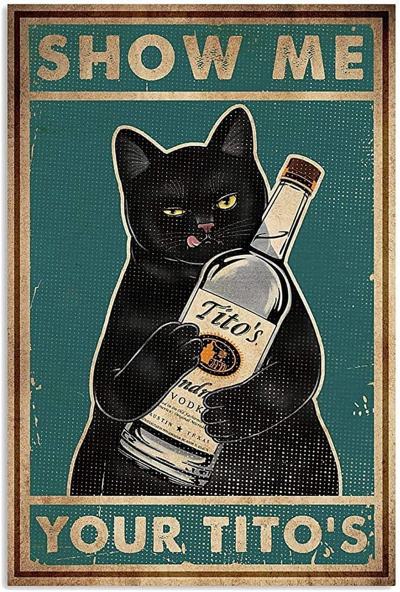 Funy Cat tin signs- vintage Cat tin signs - for Men Women Wall Decor ...