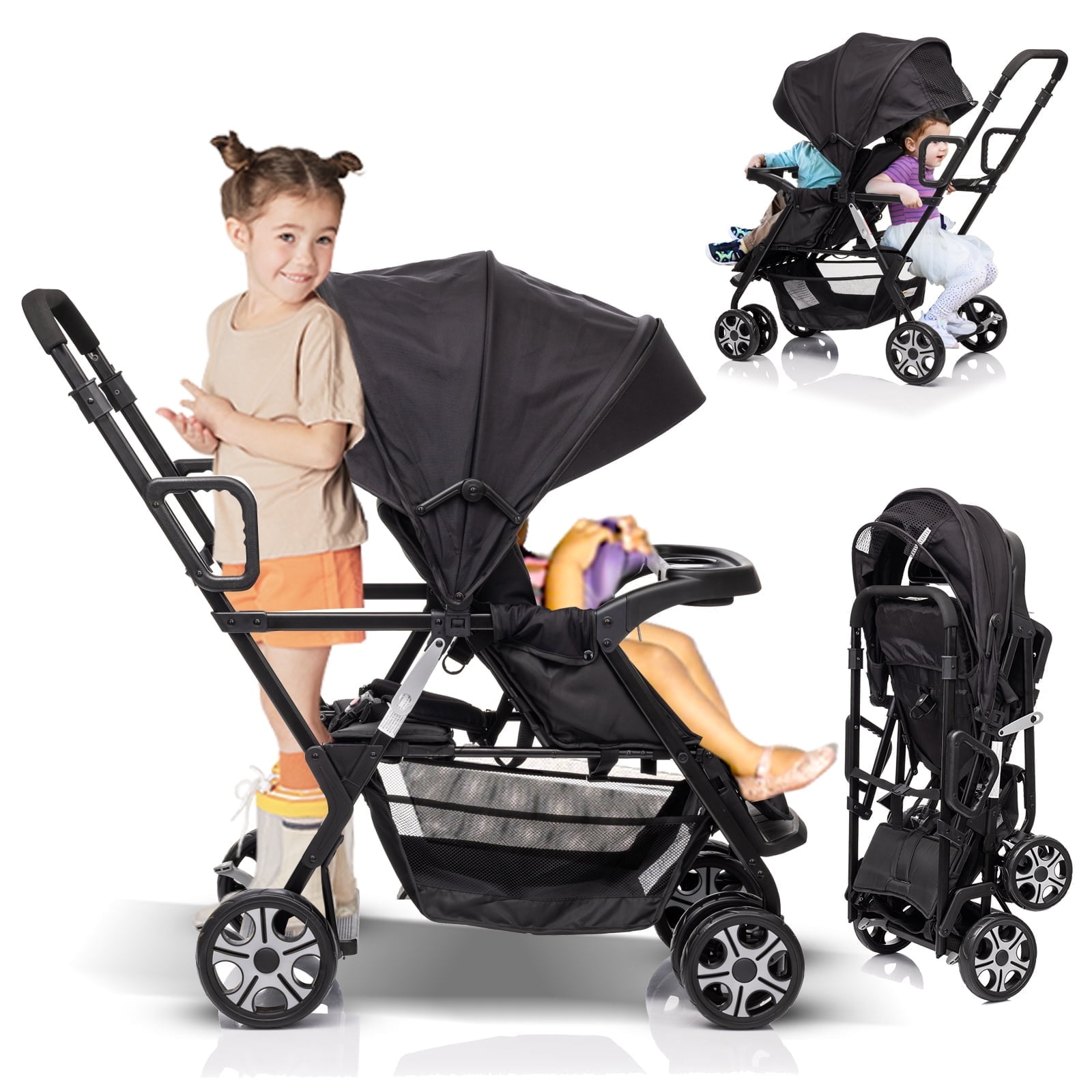 Stroller With Standing Platform
