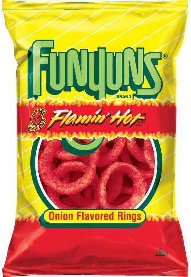 Funyuns, Flamin' Hot Onion Flavored Rings, Crispy and Zesty Snack, 1.25 ...
