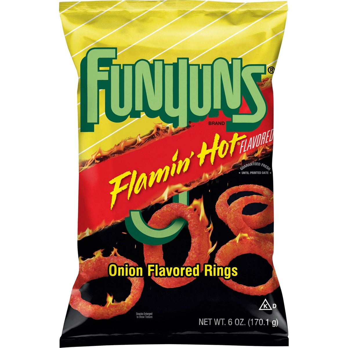 Funyuns Flamin 1PACK,Hot Onion Flavored Rings - Walmart.com