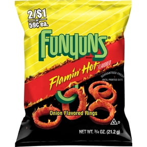 Funyuns Onion Flavored Rings, Snack Chips, 6 oz Bag - Walmart.com