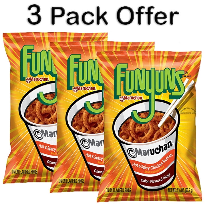Funyuns, Maruchan, Hot & Spicy Chicken Ramen Naturally & Artificially ...