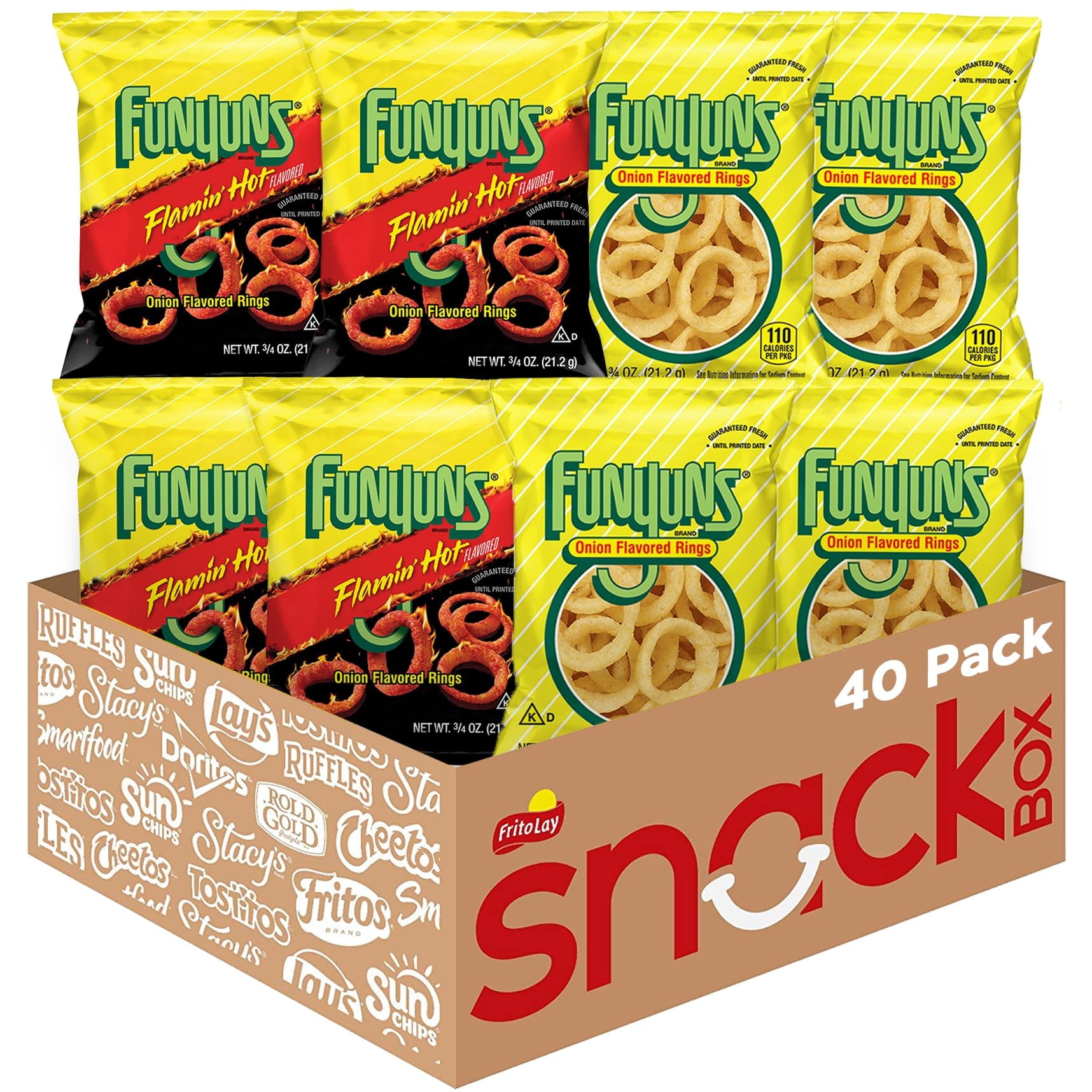 Funyuns Onion Flavored Rings, BCF26 Variety Pack, 0.75 Ounce (Pack of ...