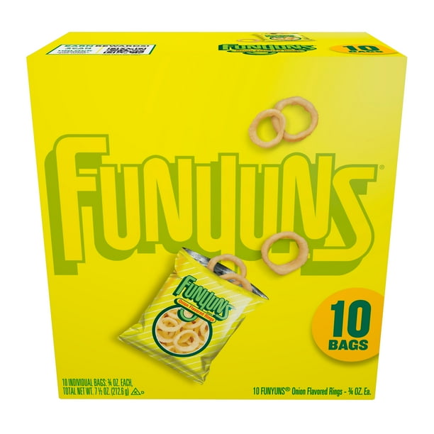 Funyuns Onion Ring Flavored Snack Chips, 10 Count Multipack - Walmart ...