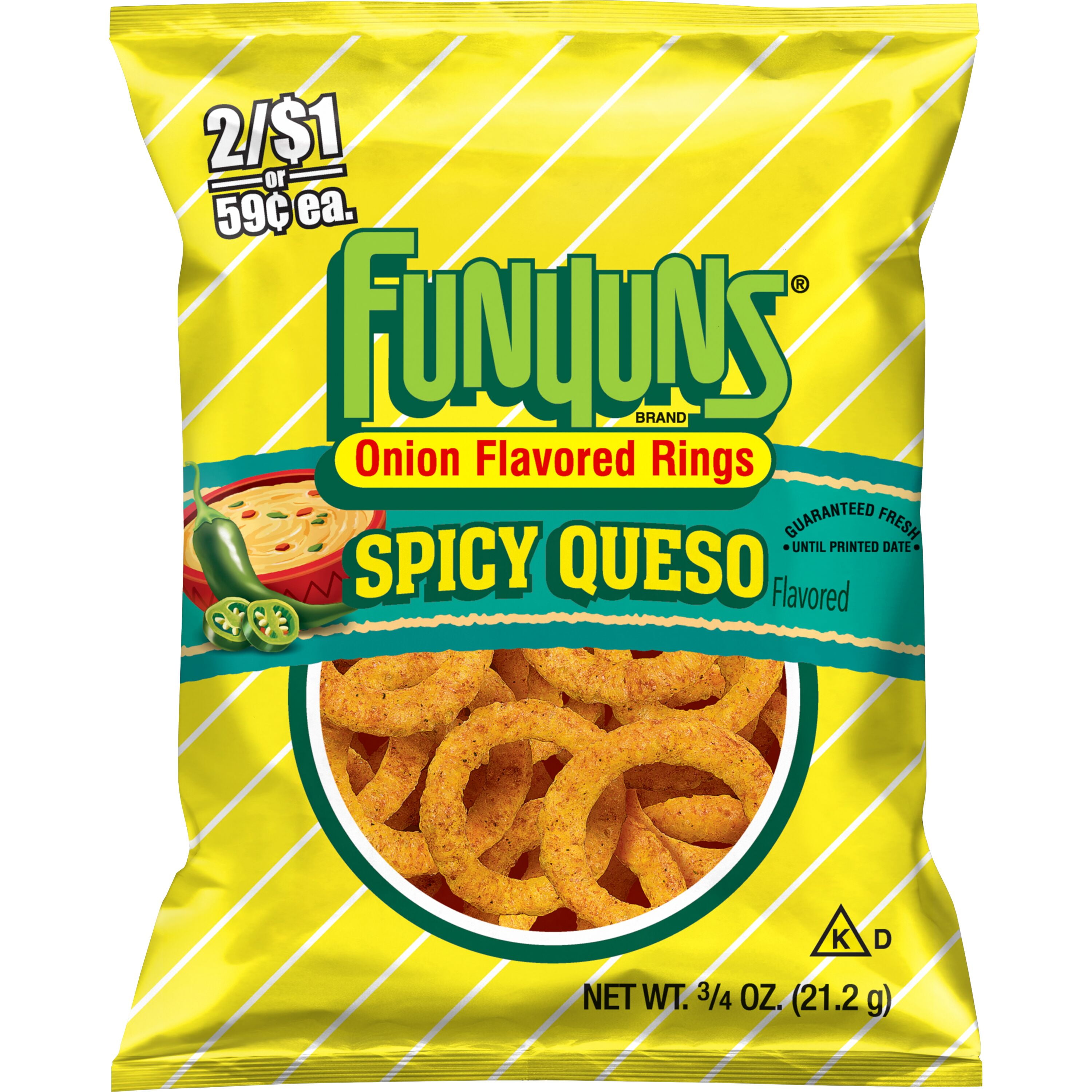 Funyuns Onion Rings Chips, Spicy Queso, 7.75 oz Bag - Walmart.com