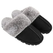 LORDFON Memory Foam Mens House Slippers, Indoor Outdoor, Comfortable ...