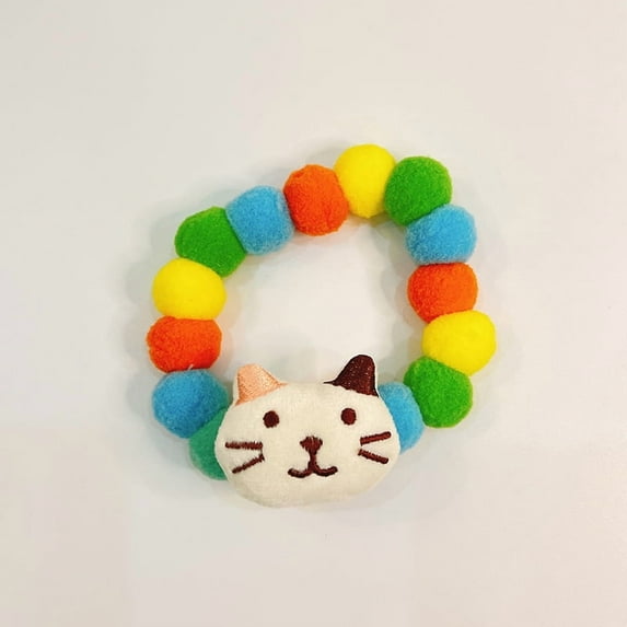 Fur Ball Elastic Rope Pet Collar Dog Neck Collar Necklace Cat Neck ...