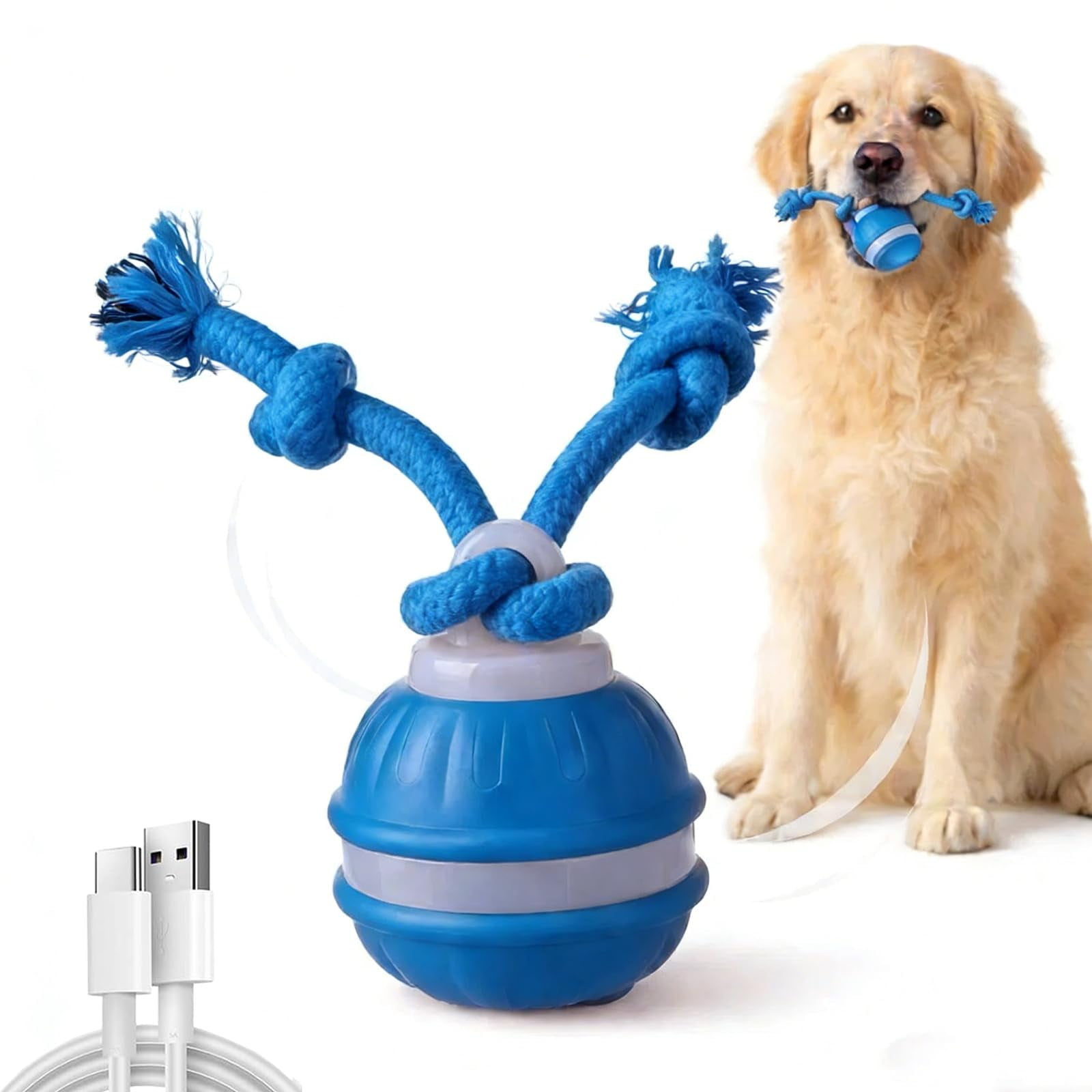 Fur Buddy Friends 2026 New Smart Motion Pet Ball, Interactive Smart Rolling Pet Ball with Motion ...