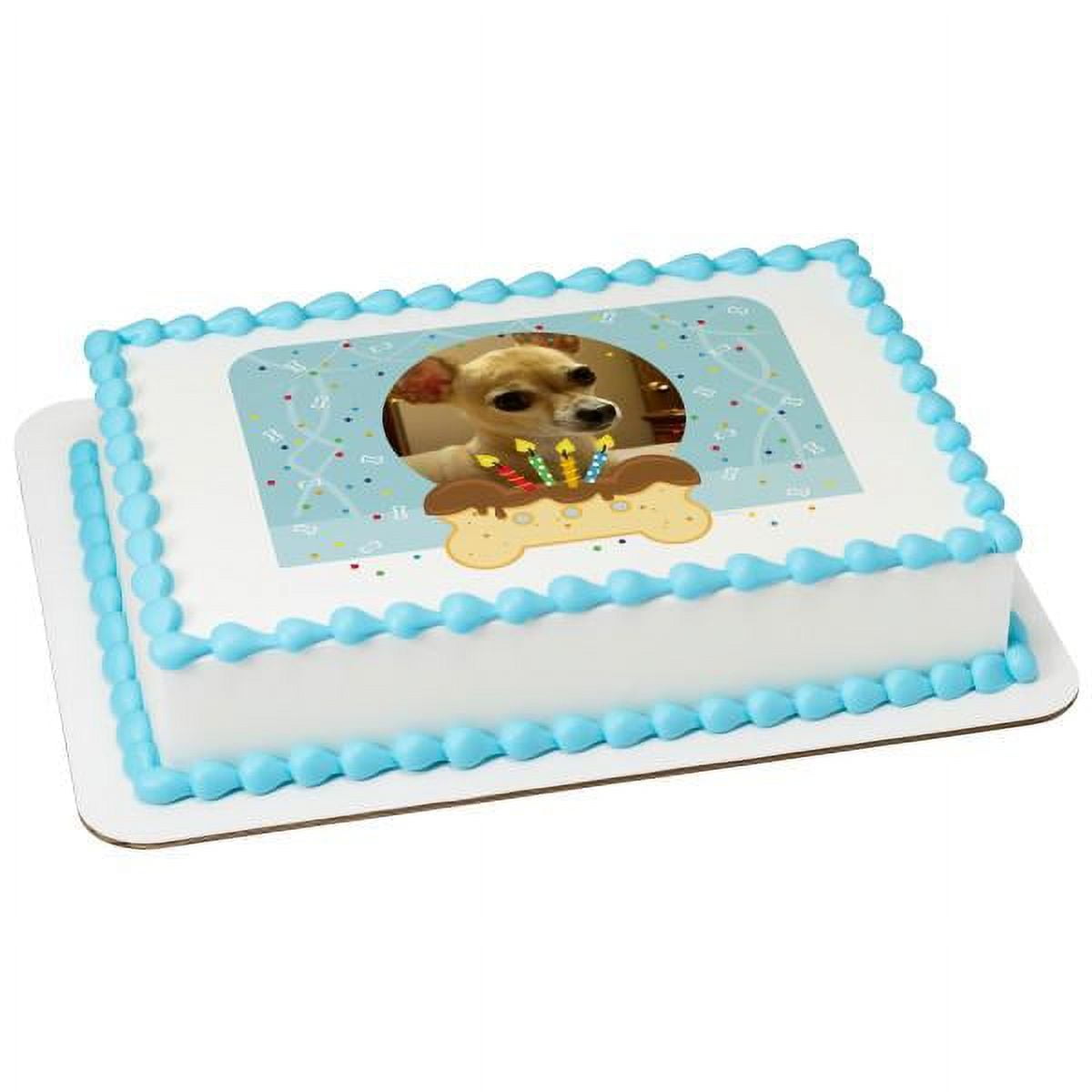 Fur Ever Young Edible Cake Topper Image Frame - Walmart.com