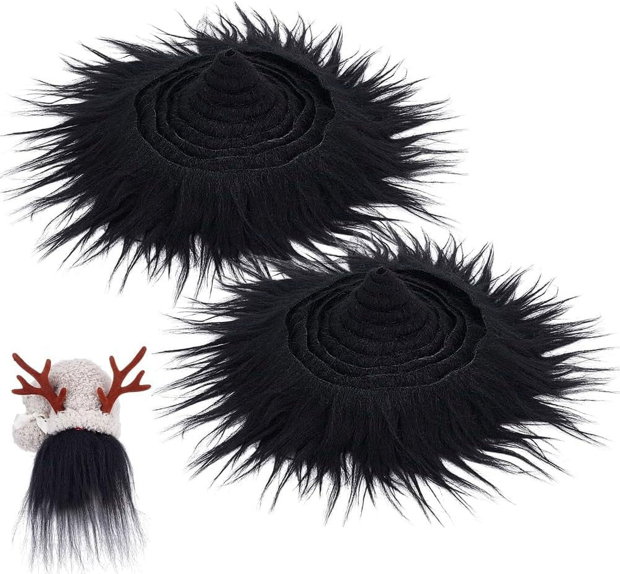 Fur Trim 2pcs 4.3x70 inch Plush Fur Fabric Artificial Wool Strip Fluffy ...