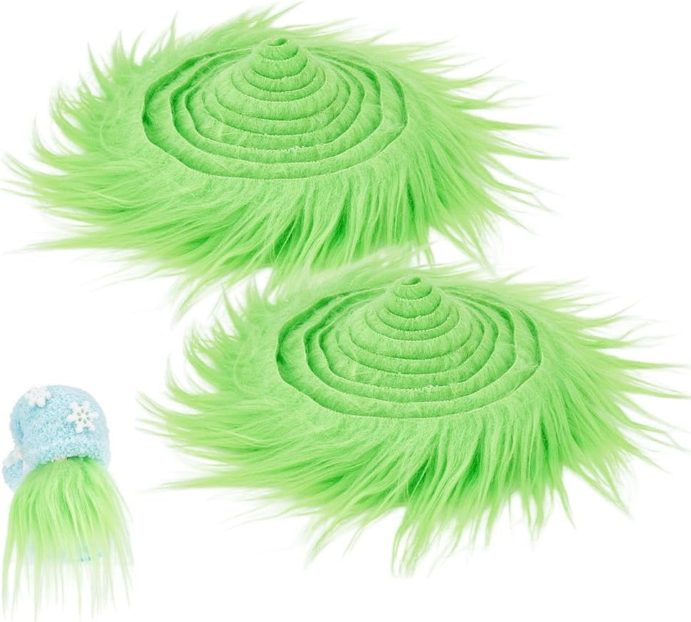Fur Trim 2pcs 4.3x70 inch Plush Fur Fabric Artificial Wool Strip Fluffy ...