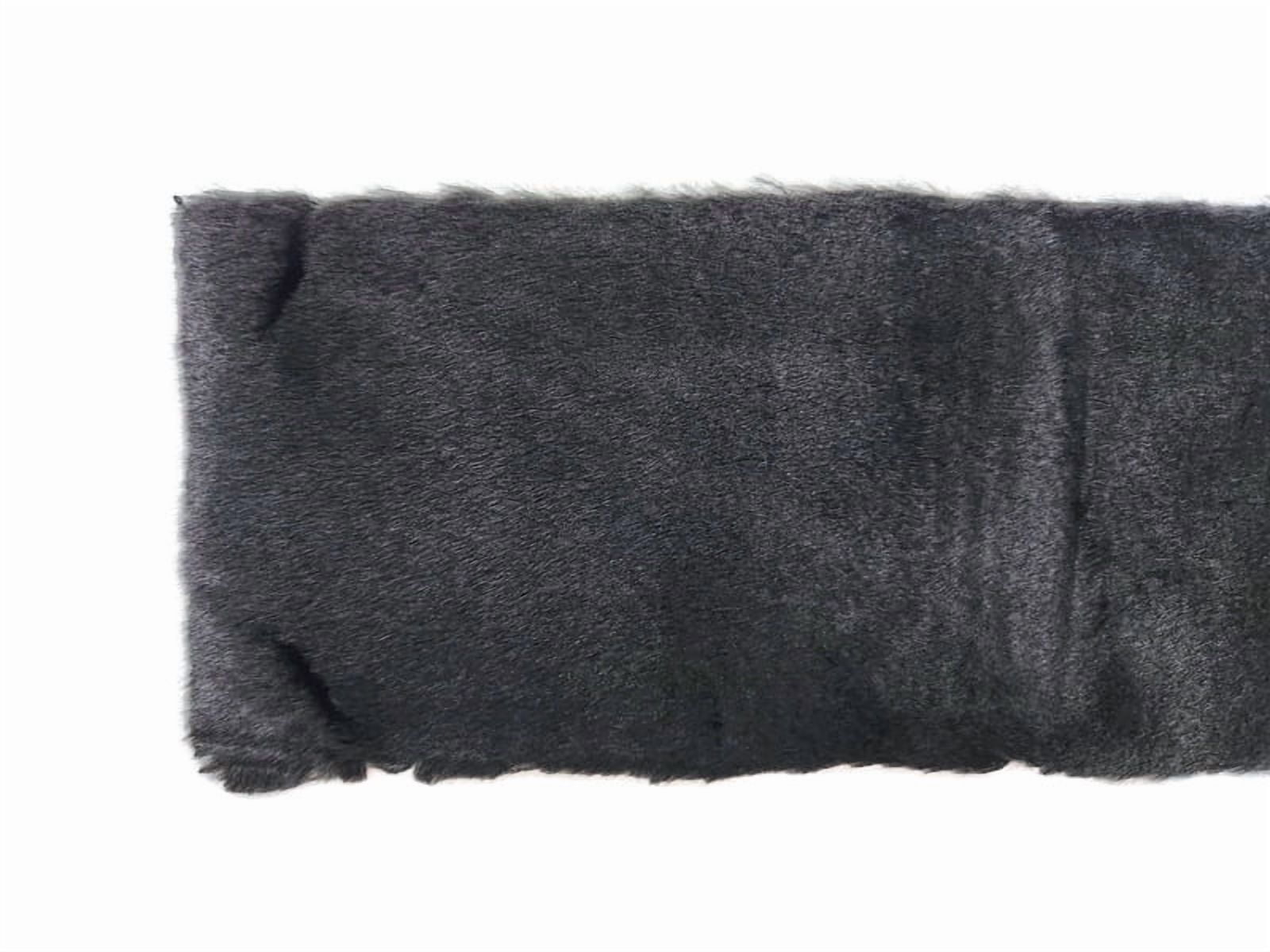 Fur Trim - 4" Wide Black Fur Trims Faux Fake Fur Trimming By the Yard ...