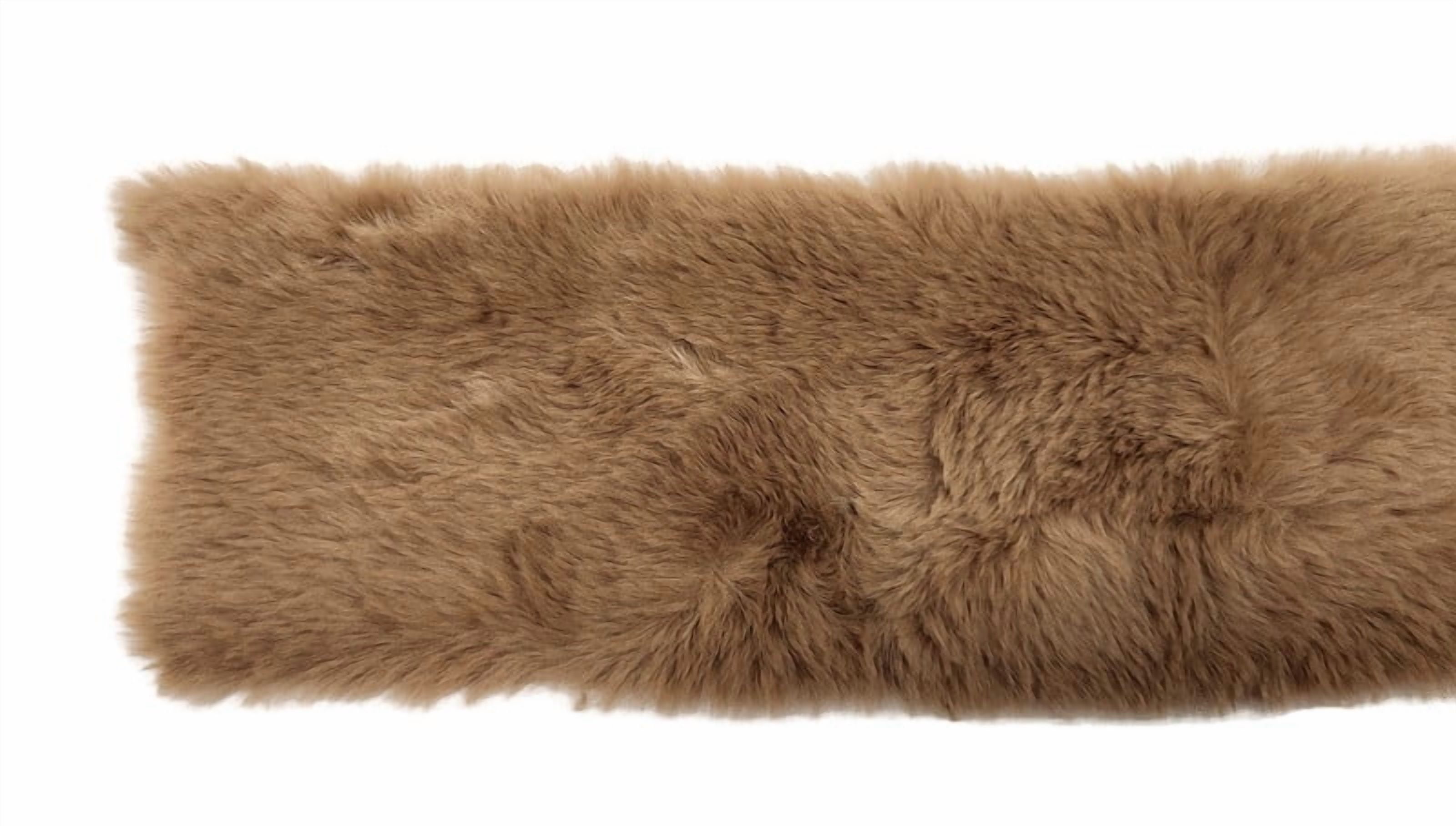 Fur Trim - 4" Wide Brown Fur Trims Faux Fake Fur Trimming By the Yard ...