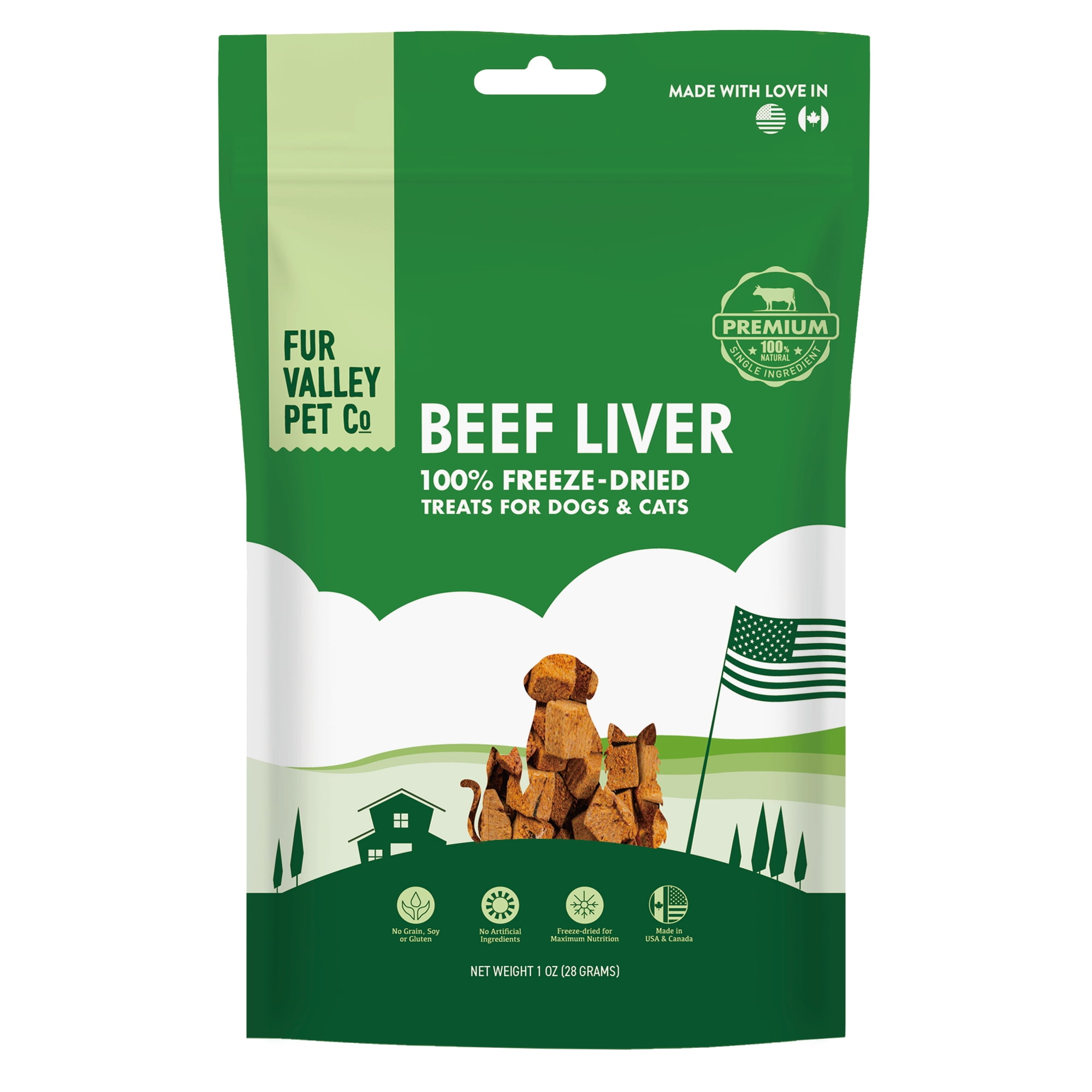 Fur Valley Pet Co. Freeze Dried Raw Beef Liver Treats & Topper for Dogs ...