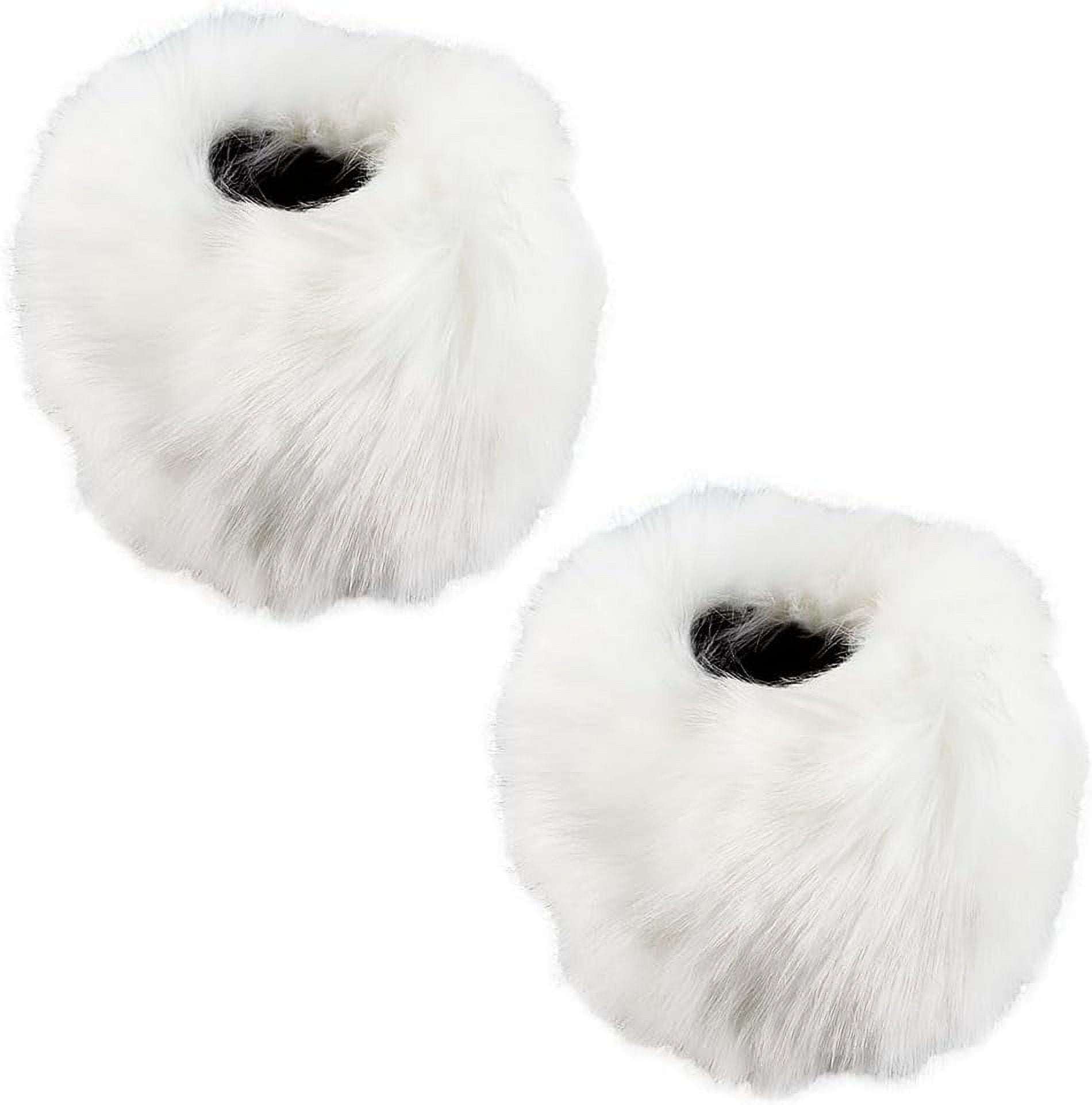 Fur Wrist Band Cuffs Furry Winter Arm Warmers Soft Fur Wristband Wrist ...
