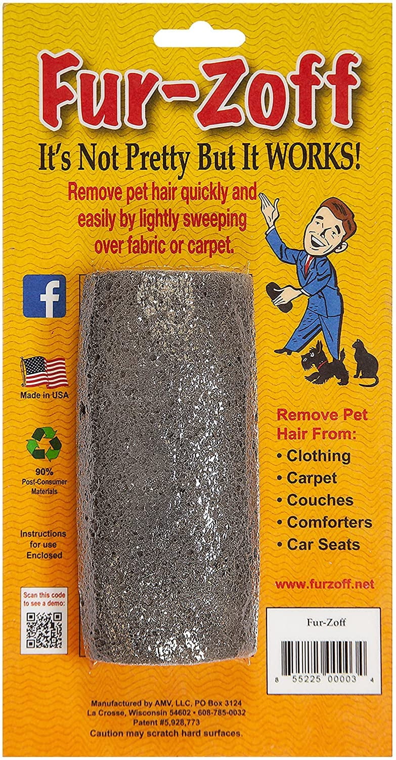 Fur-Zoff, Pet Hair Remover, 2 Pack, Reusable for Auto and Home ...