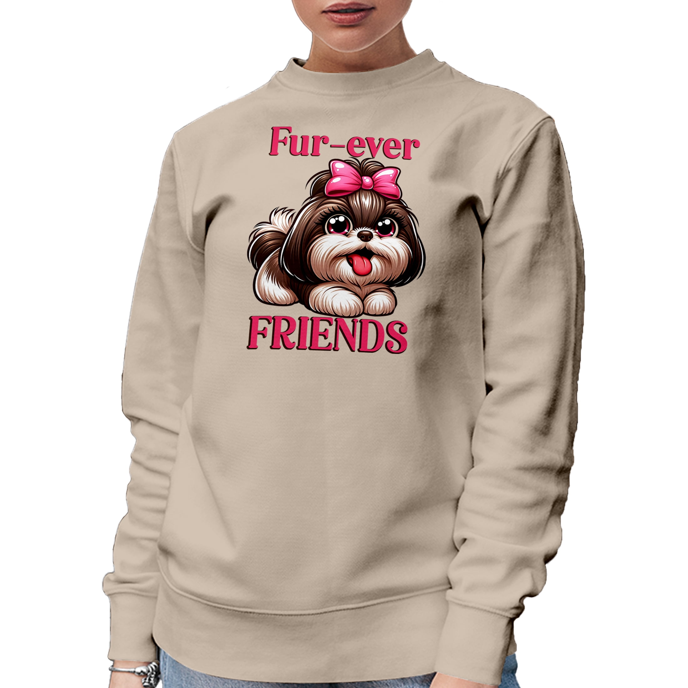 Fur-ever Friends feat. a Cute Dog, Fur Parent or Owner Pun Quote, Sand ...