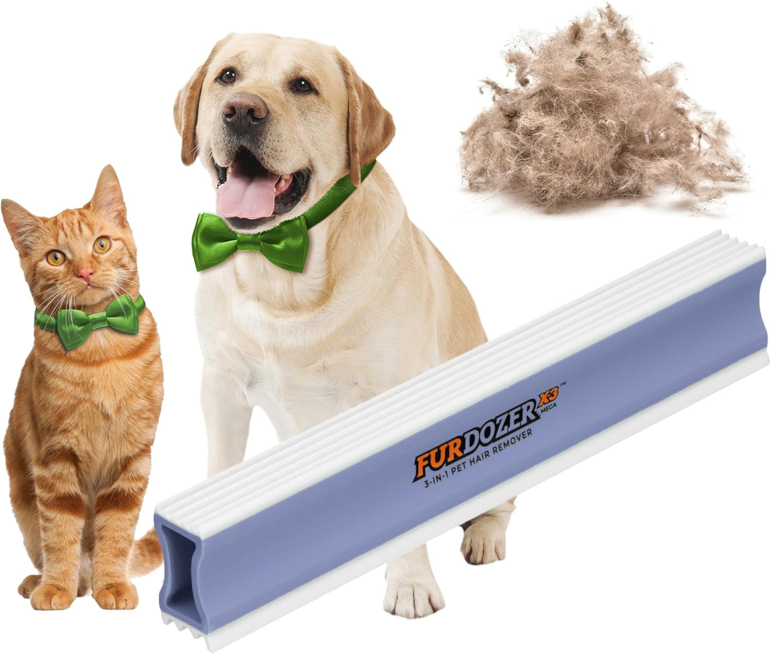 FurDozer X3 MEGA Pet Hair Remover & Auto Detailing Tool - Cat & Dog ...