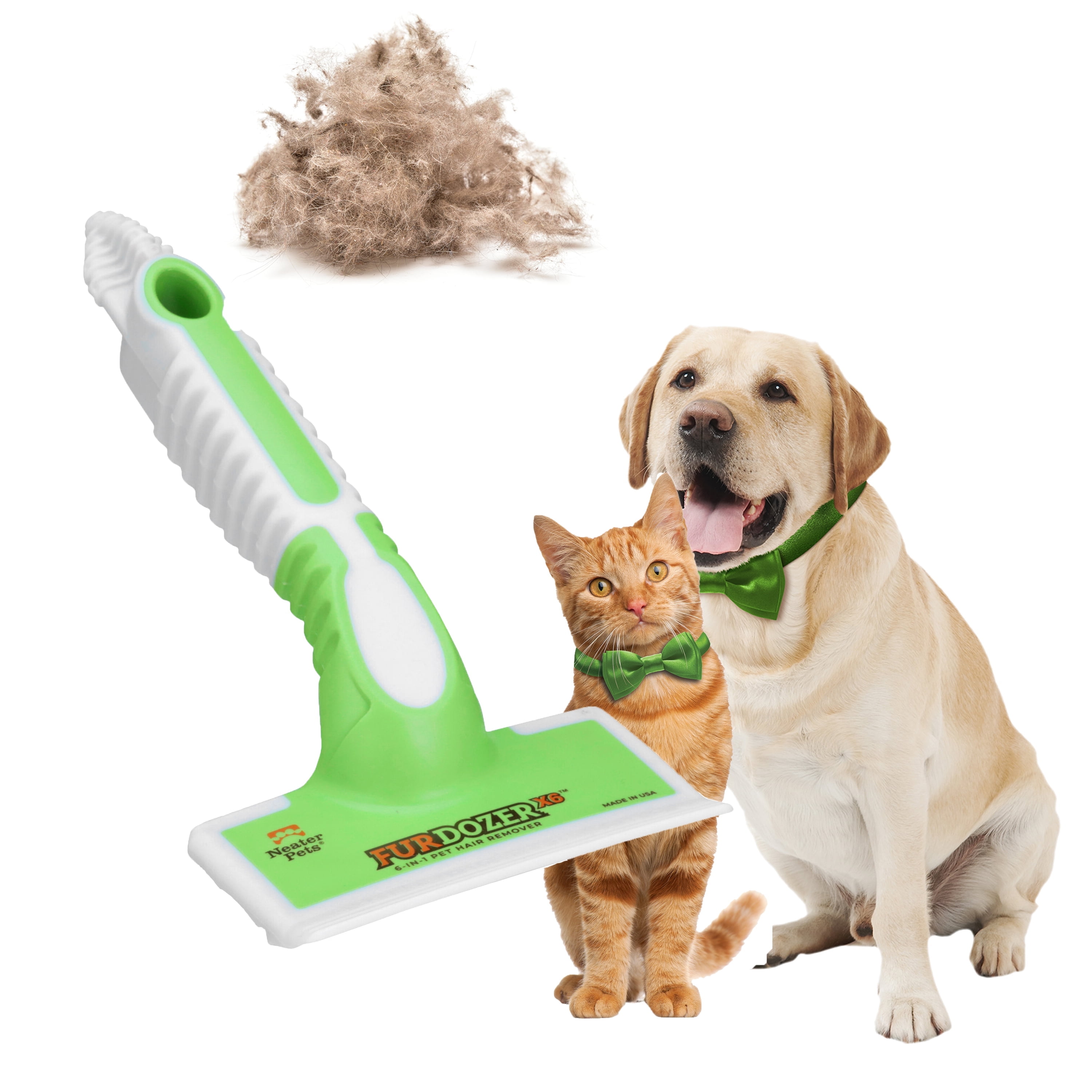 FurDozer X6 6-in-1 Pet Hair Remover & Auto Detailer - Animal Fur ...