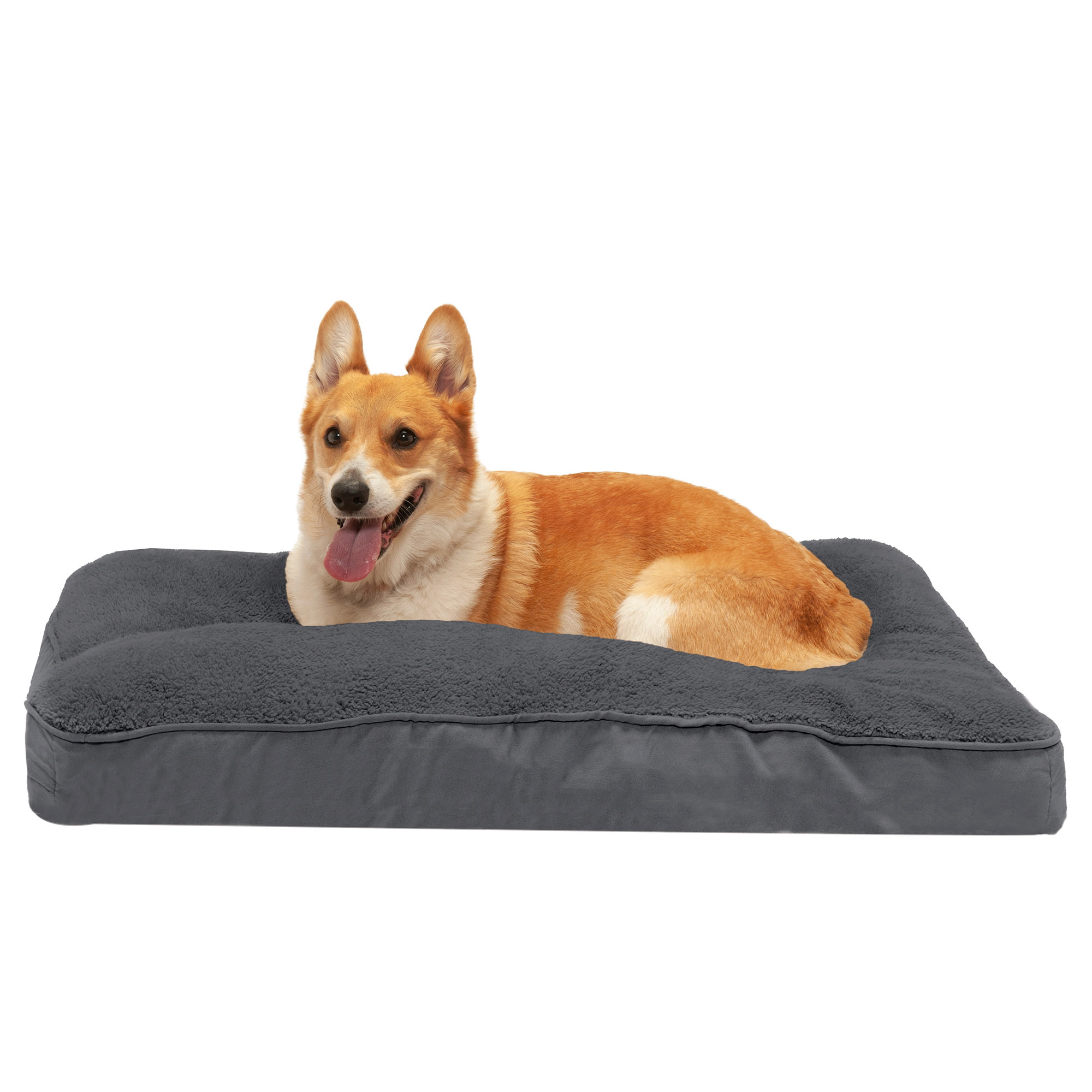 Majestic Pet Solid Color Rectangular Pillow Dog Bed Machine Washable ...