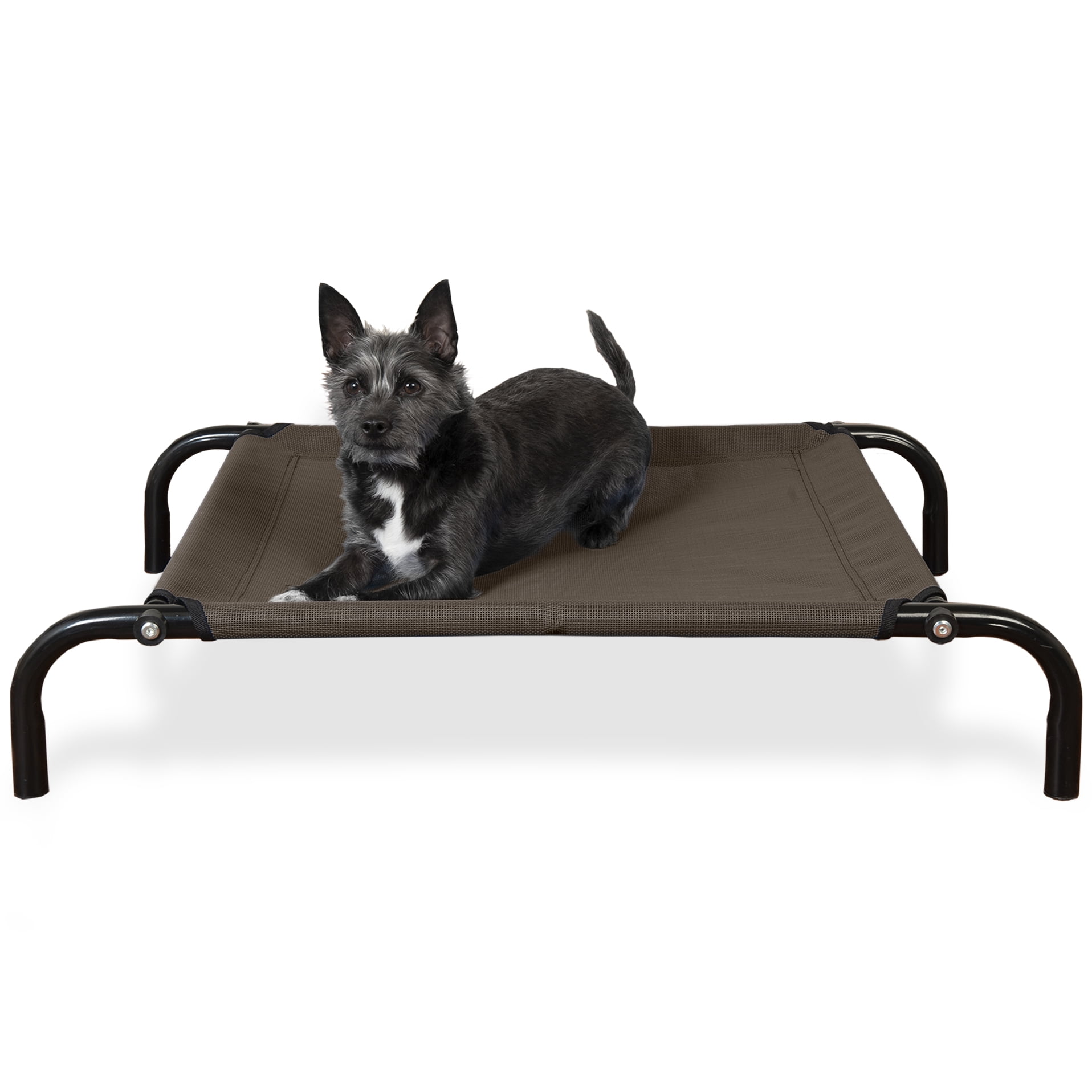 FurHaven | Elevated Reinforced Pet Cot for Dogs & Cats, Espresso, Extra ...