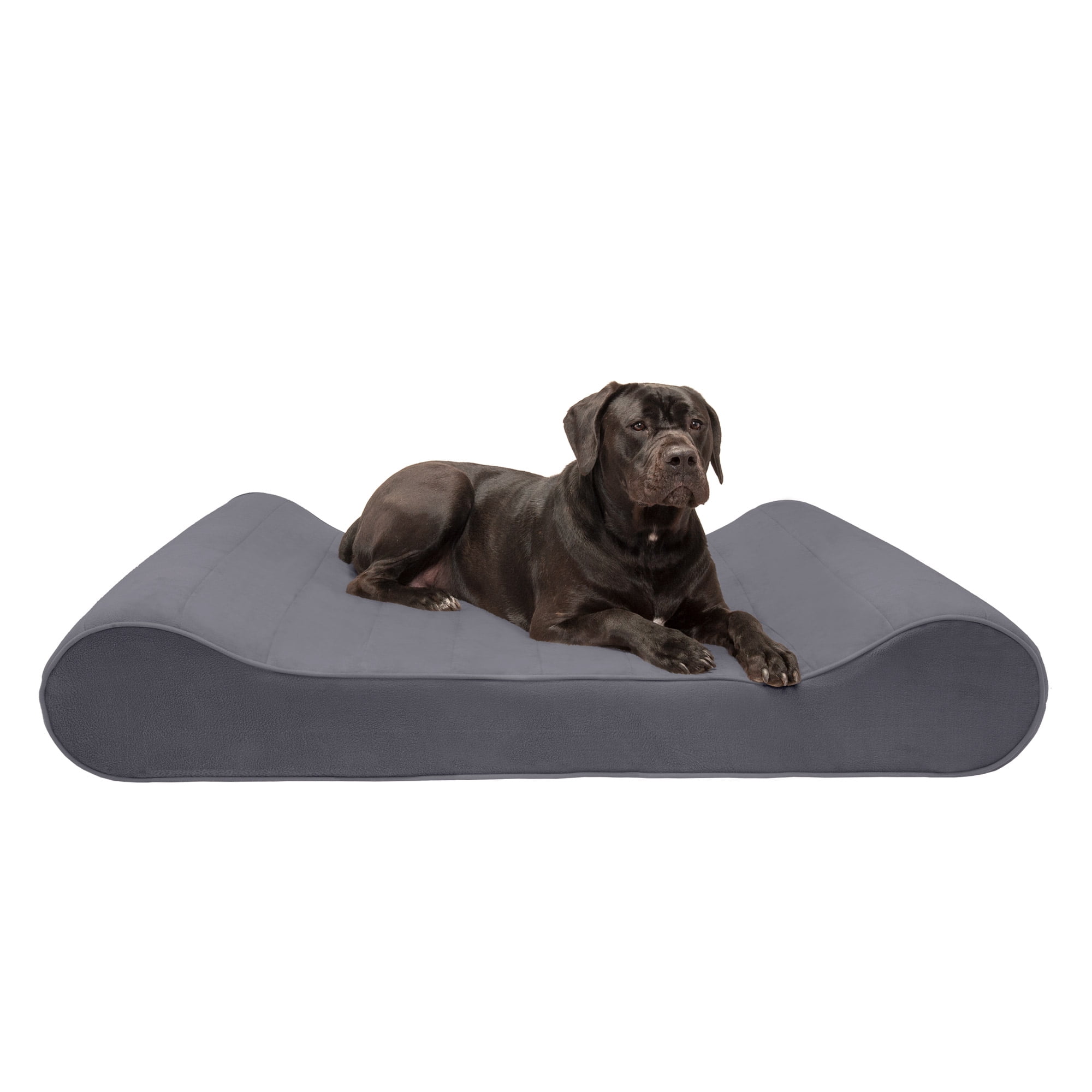 FurHaven | Memory Foam Microvelvet Luxe Lounger Pet Bed for Dogs & Cats ...