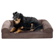 SENNAUX Rectangle Plush Pet Bed Calming Bed for Dogs Cats Kennel ...