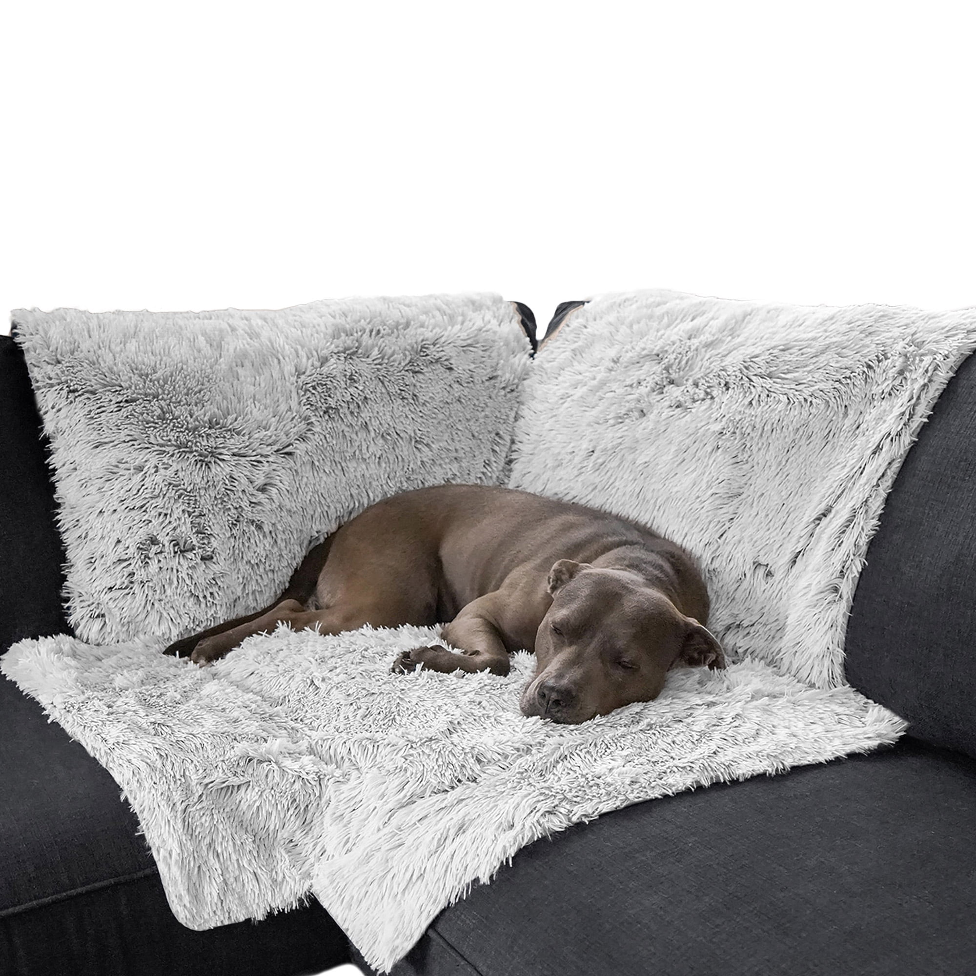 FurHaven Pet Products Luxury Fur Snuggle Spot Furniture Protector ...