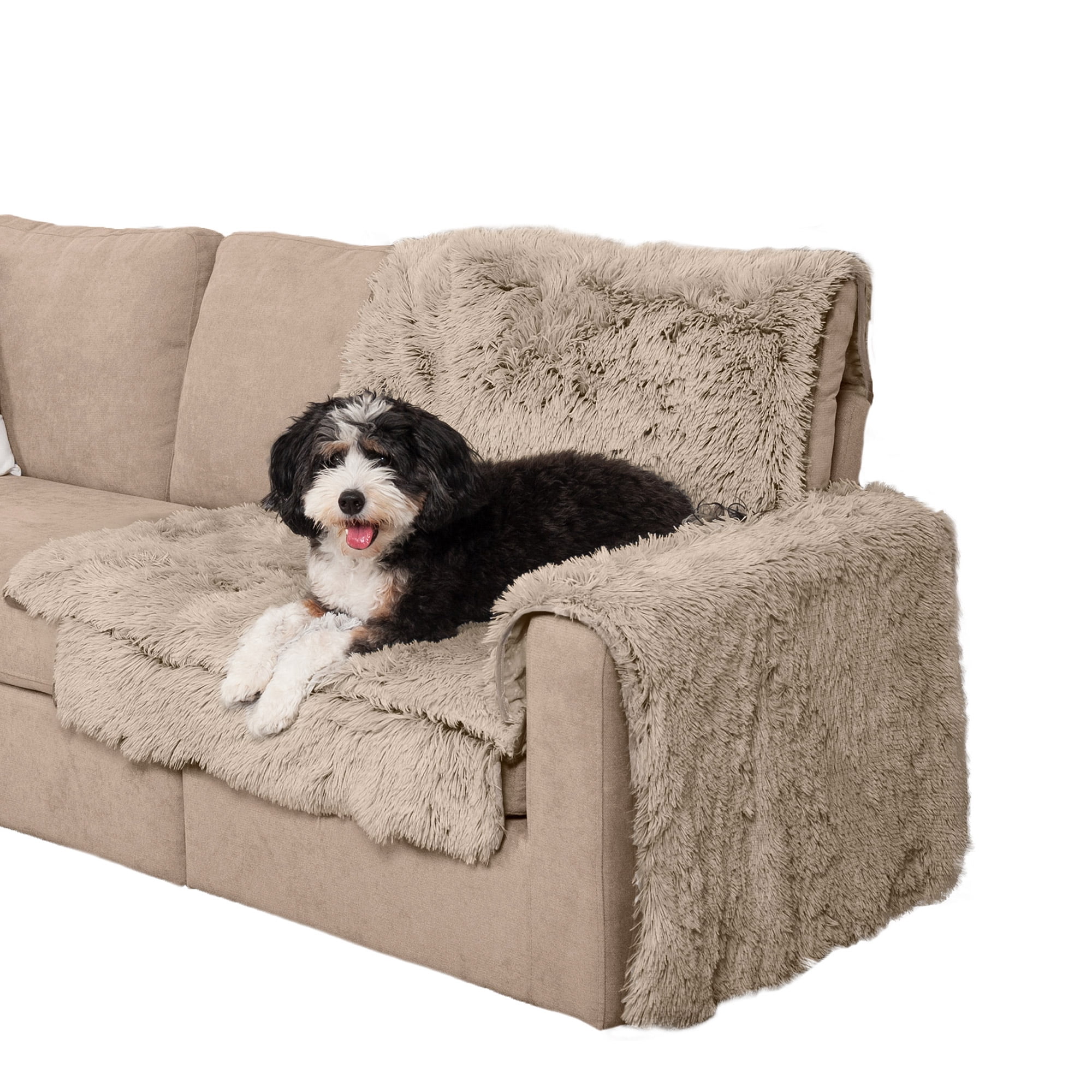 FurHaven Pet Products Luxury Fur Snuggle Spot Furniture Protector ...