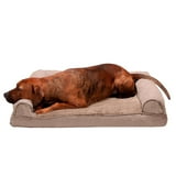 FurHaven Plush & Suede Full Support Orthopedic Sofa Pet Bed for Dogs ...