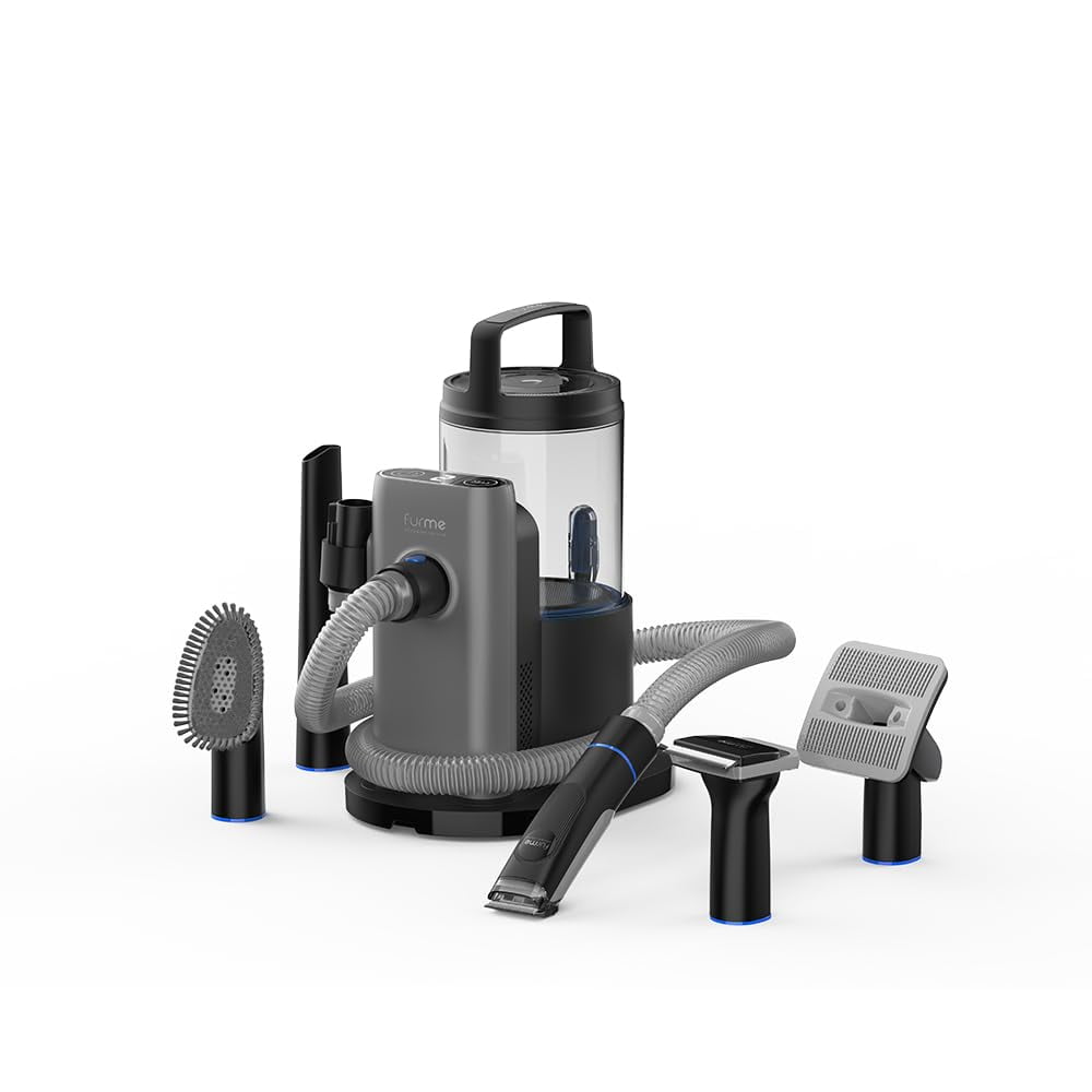 FurMe Original Pet Grooming Vacuum Kit, 5 Pet Grooming Tools, Works for ...