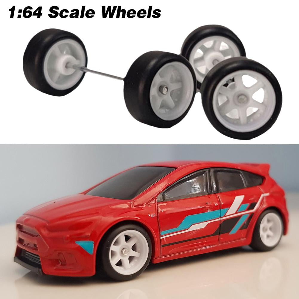 FurNest 1:64 Scale Wheels For Hotwheels Rubber Tire Model Car Modified ...