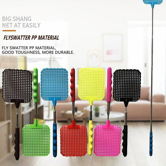 FurNest *1 EXTENDABLE FLY SWATTER CATCHER TELESCOPIC INSECT SWAT BUG ...