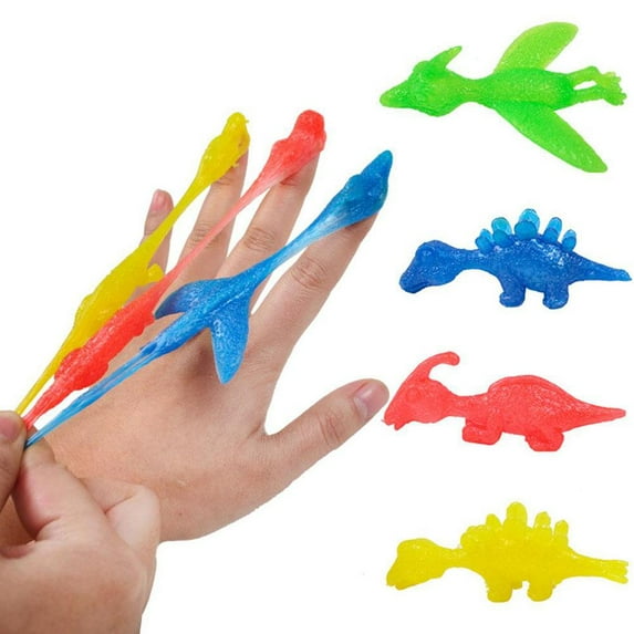 FurNest 1X Slingshot Dinosaur Sticky Dinos Catapult Finger E0I3 Flying ...