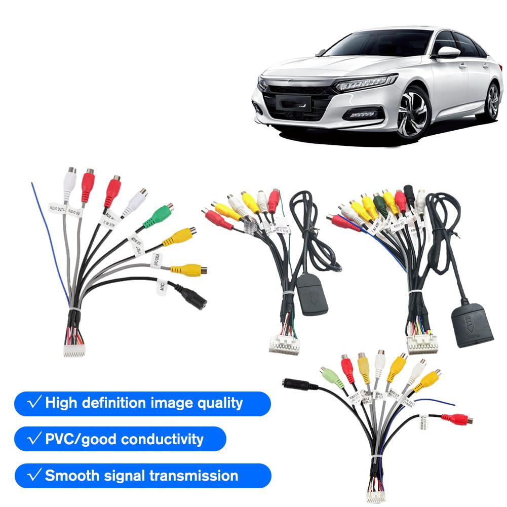 FurNest 20P Plug Car Stereo Radio RCA Output AUX Wire Harness Connector ...