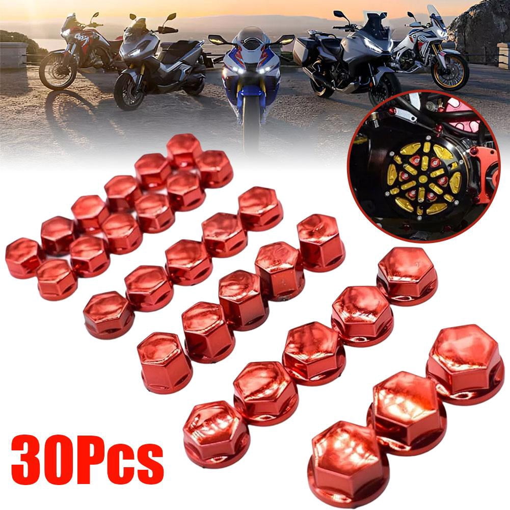 FurNest 30pcs/set Motorcycle Screw Nut Cover * Nut Bolt Decoration H ...