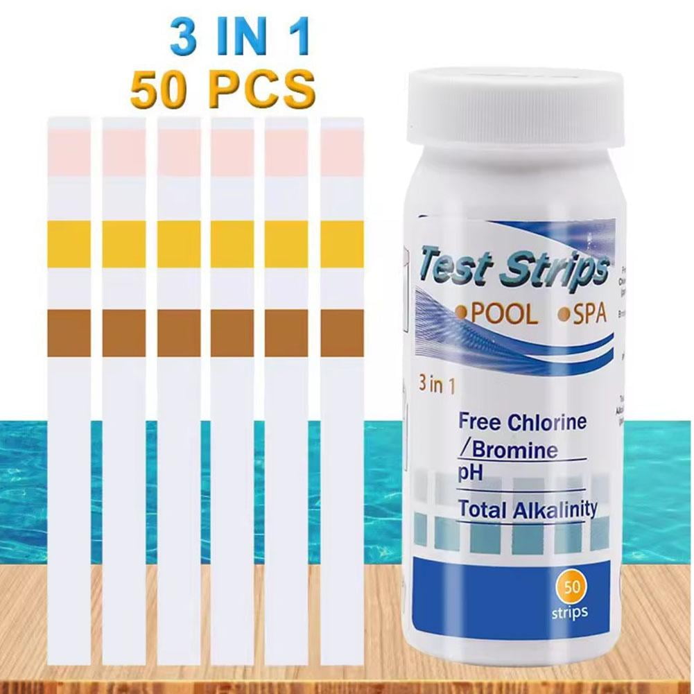 FurNest 50pcs Chlorine Test Strips SPA Swimming Pool Water Tester Paper ...